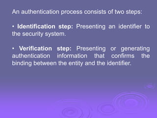 User authentication crytography in cse engineering | PPT