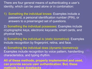 User authentication crytography in cse engineering | PPT