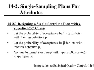 Lot-by-Lot Acceptance Sampling for Attributes | PPT