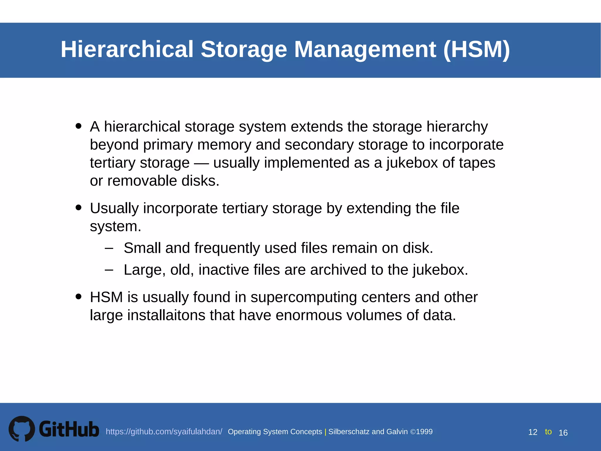 Operating System : Ch14.tertiary storage structure | PPT