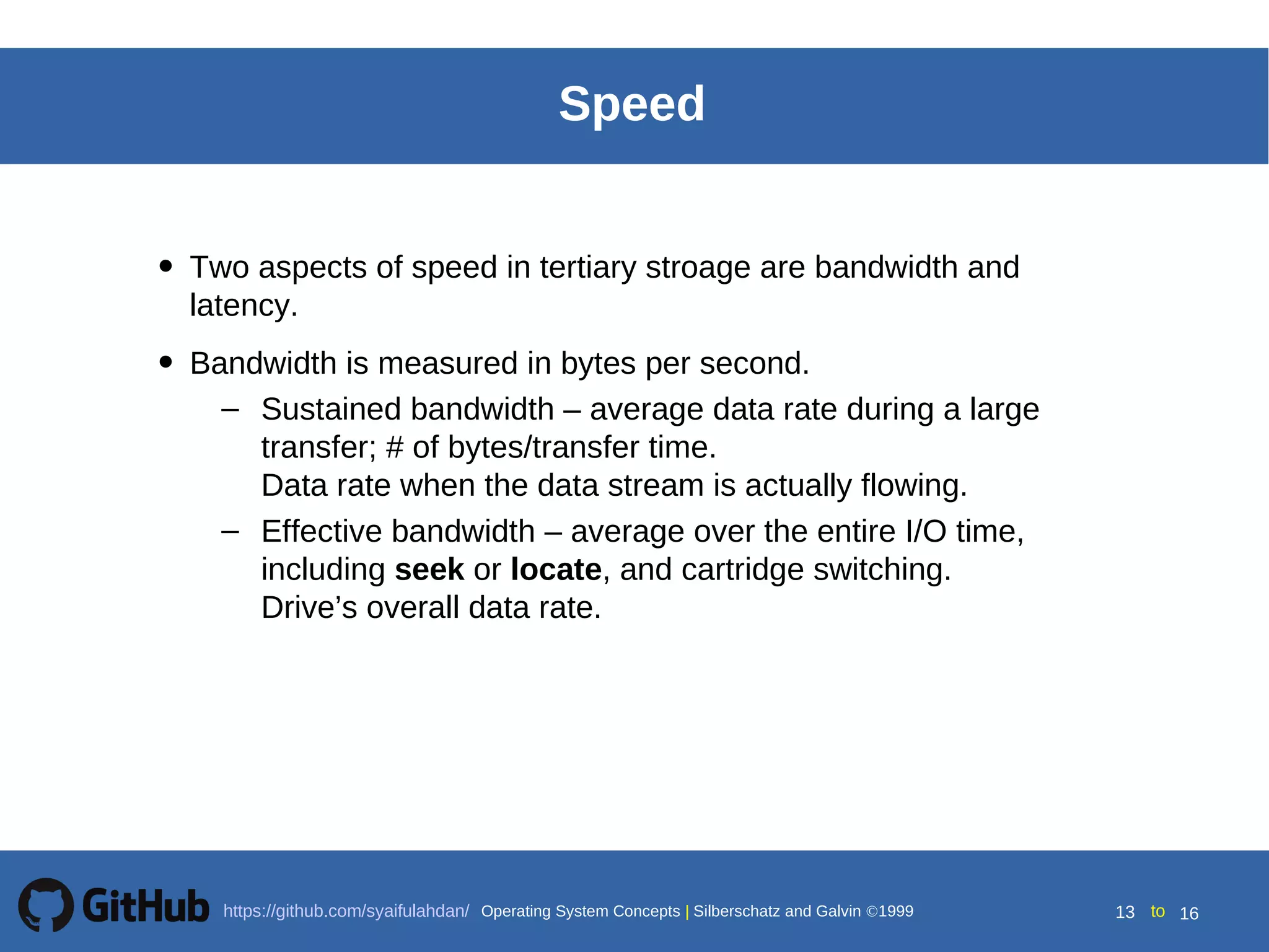 Operating System : Ch14.tertiary storage structure | PPT