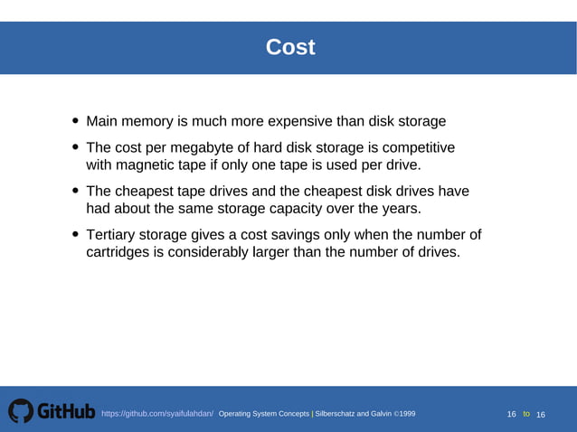Operating System : Ch14.tertiary storage structure | PPT