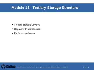 Operating System : Ch14.tertiary storage structure | PPT