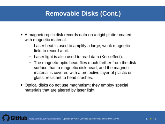 Operating System : Ch14.tertiary storage structure | PPT