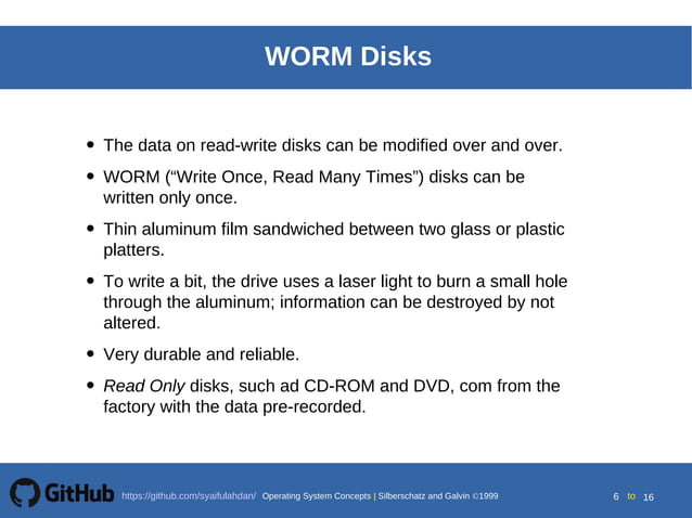 Operating System : Ch14.tertiary storage structure | PPT