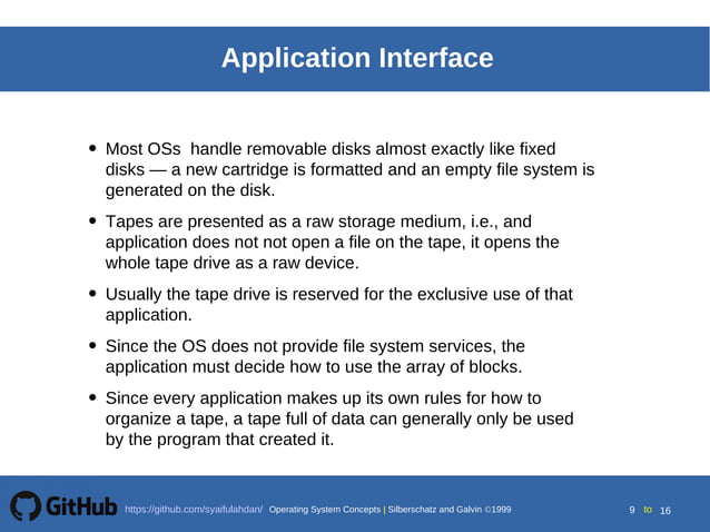 Operating System : Ch14.tertiary storage structure | PPT