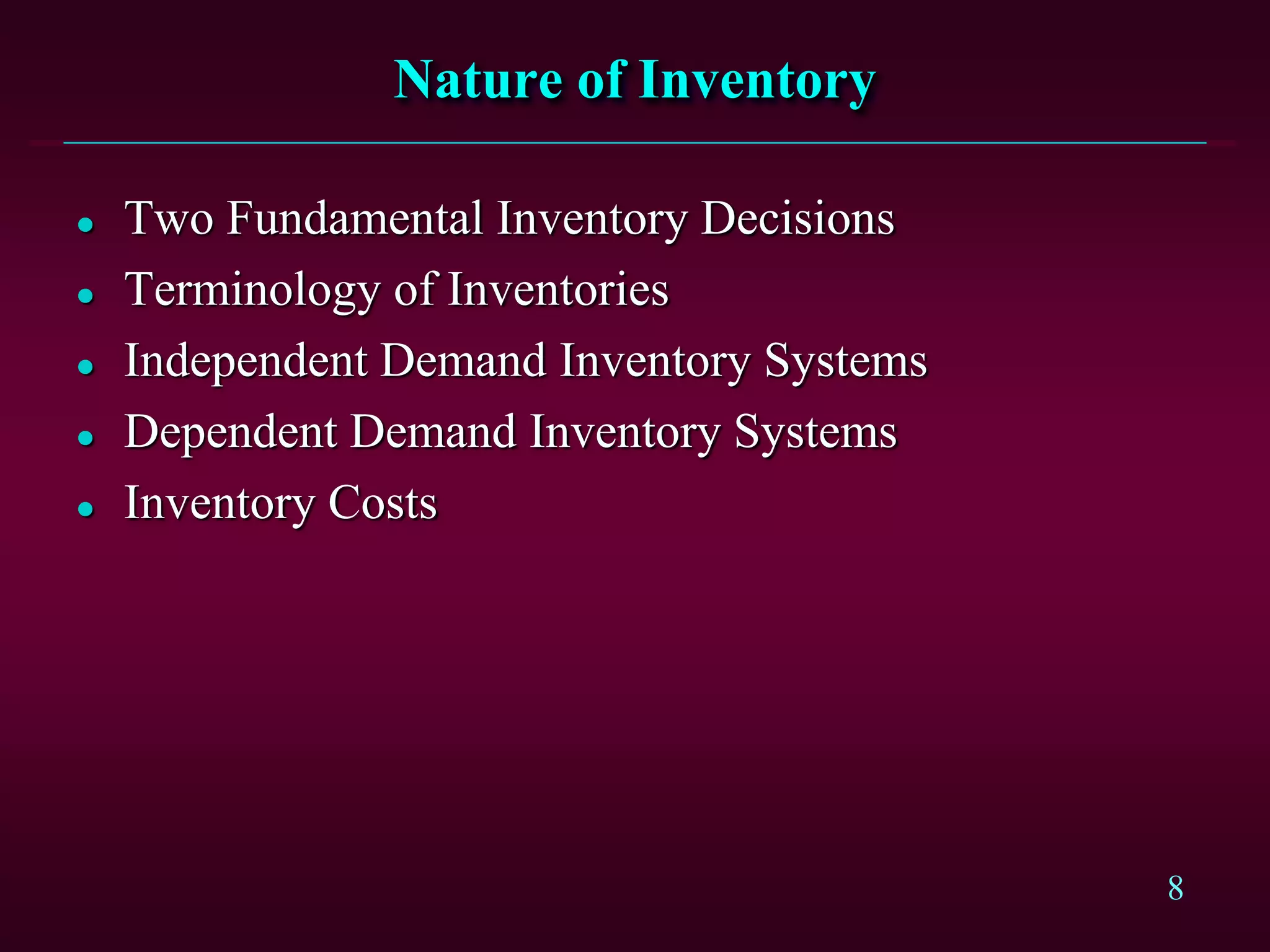 Ch14. inventory management | PPT