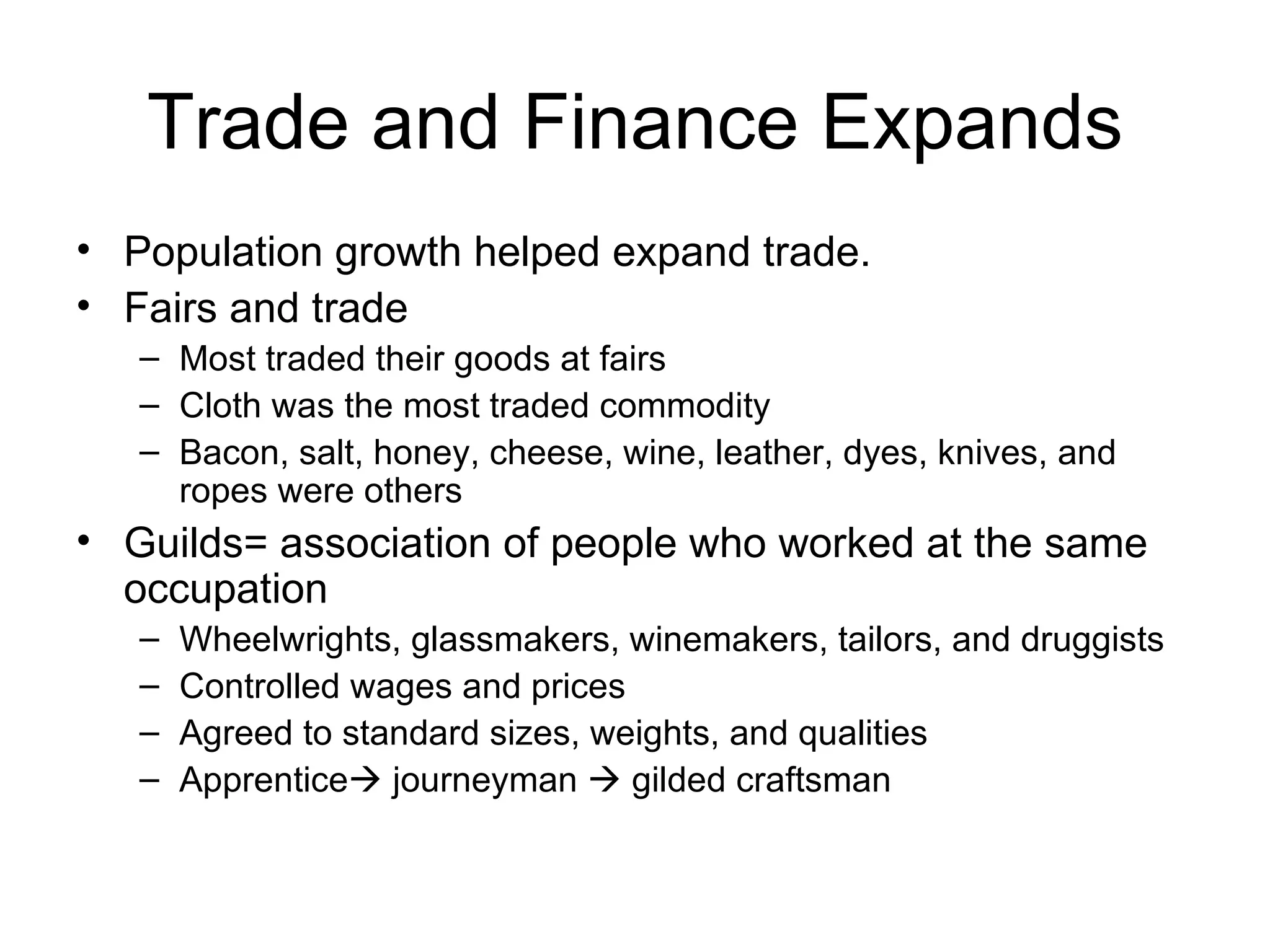 Ch 14.2 Trade Towns, And Financial Revolution | PPT