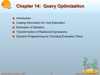 14. Query Optimization in DBMS | PPT