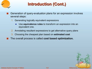 14. Query Optimization in DBMS | PPT