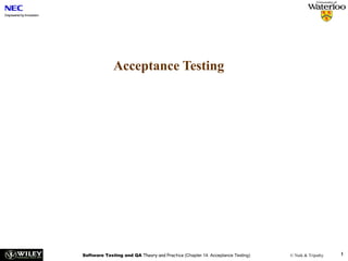 acceptance testing | PPT