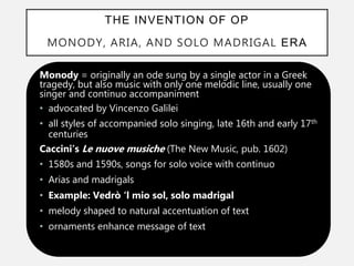Ch14 baroque traits & invention of opera | PPTX