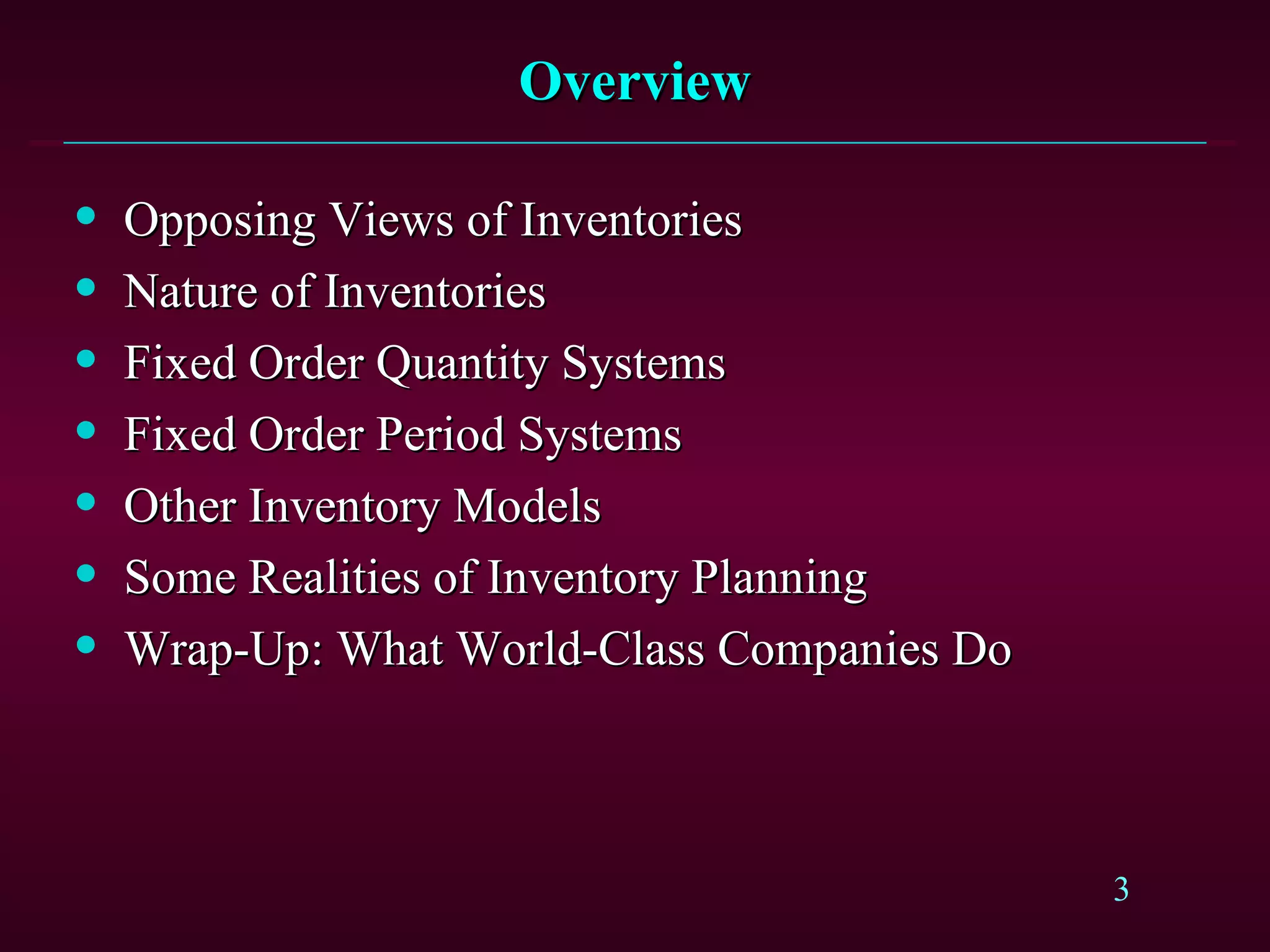 Ch14 Inventory Management | PPT