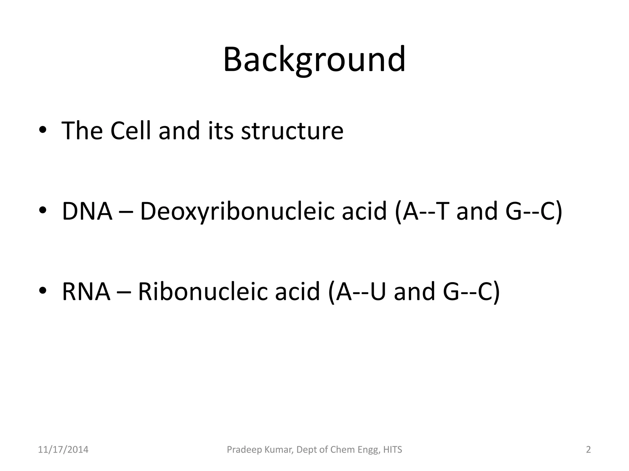 Ch1406 genetic engineering unit-i | PPTX