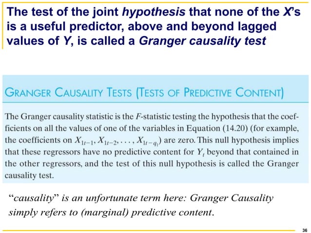 INTRODUCTION TO TIME SERIES REGRESSION AND FORCASTING | PPT | Stocks and Bonds | Personal Investing