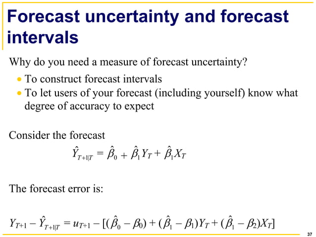 INTRODUCTION TO TIME SERIES REGRESSION AND FORCASTING | PPT | Stocks and Bonds | Personal Investing