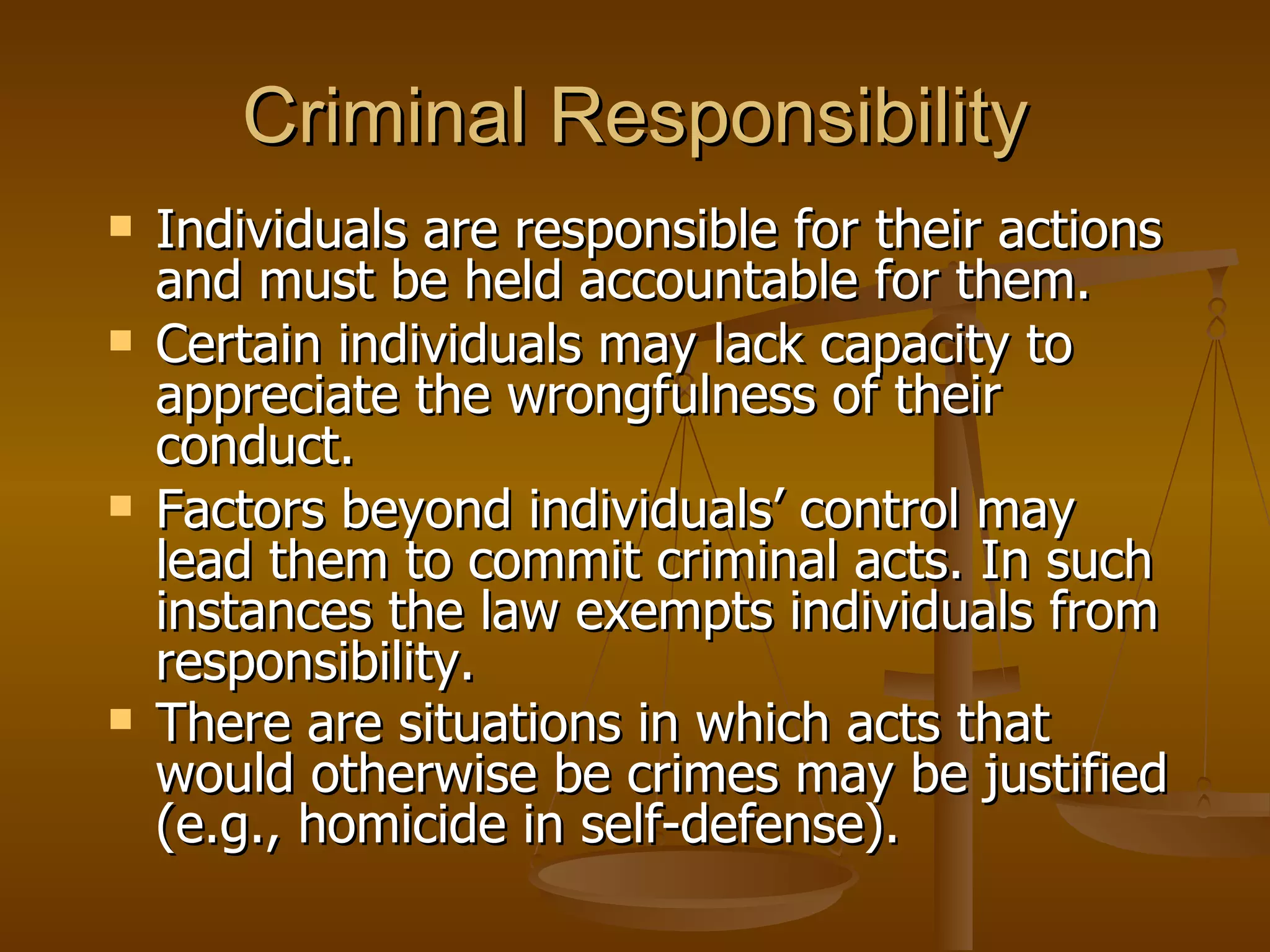 Ch 14 Criminal Responsibility and Defenses | PPT