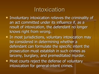 Ch 14 Criminal Responsibility and Defenses | PPT