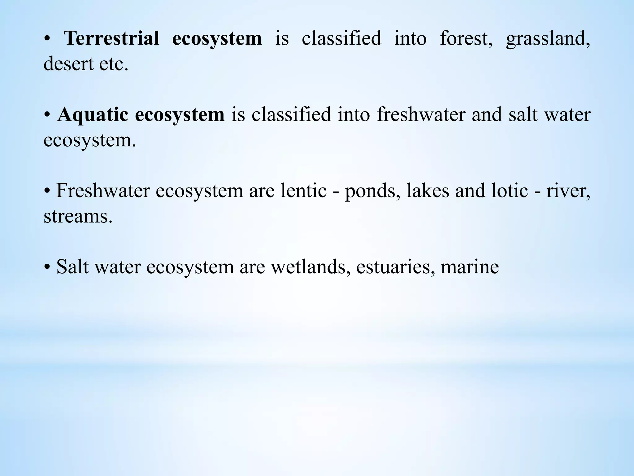 Ch 14 - Ecosystem || Class 12 || | PPTX