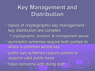 ch14_ Key management in network security | PPT