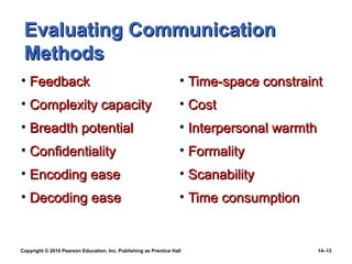 Ch 14 managers and communications | PPT