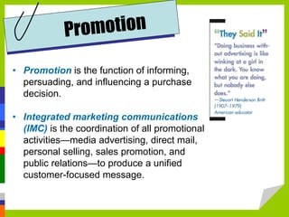 ch14 PROMOTION AND PRICING in marketing management | PPT