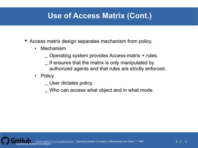 Ch14 protection | PDF | Operating Systems | Computer Software and Applications