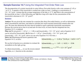 AP Chemistry Chapter 14 Sample Exercises | PPT