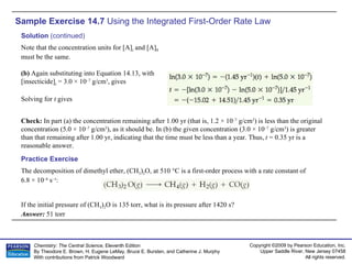 AP Chemistry Chapter 14 Sample Exercises | PPT