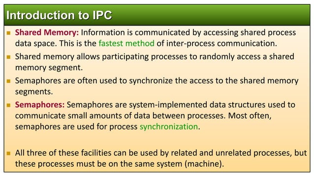 Linux Systems Programming: Semaphores, Shared Memory, and Message Queues | PPTX