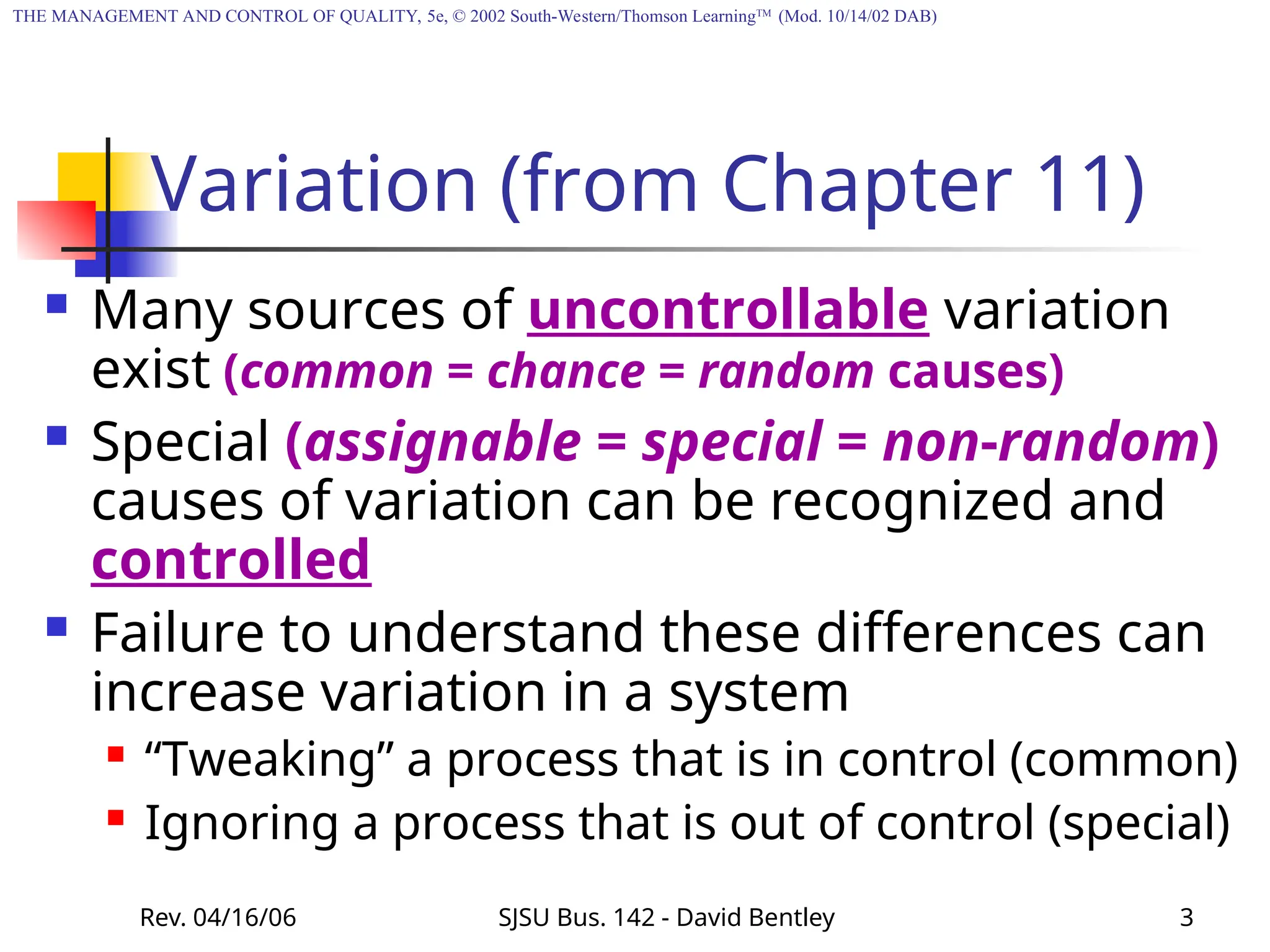 Statistical Process Control with formulas | PPT