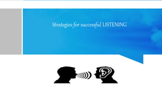 Ch 14 strategies for successful speaking and successful listening | PPTX
