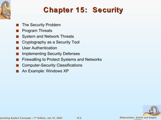 Chapter 15 - Security | PPT