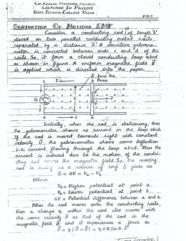 Electromagnetic Induction - 1 (PDF) | PDF