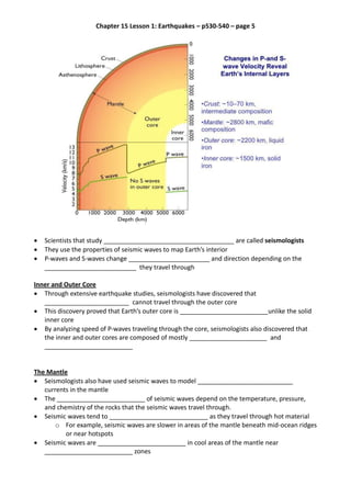 Chapter 15 Lesson 1: Earthquakes | PDF