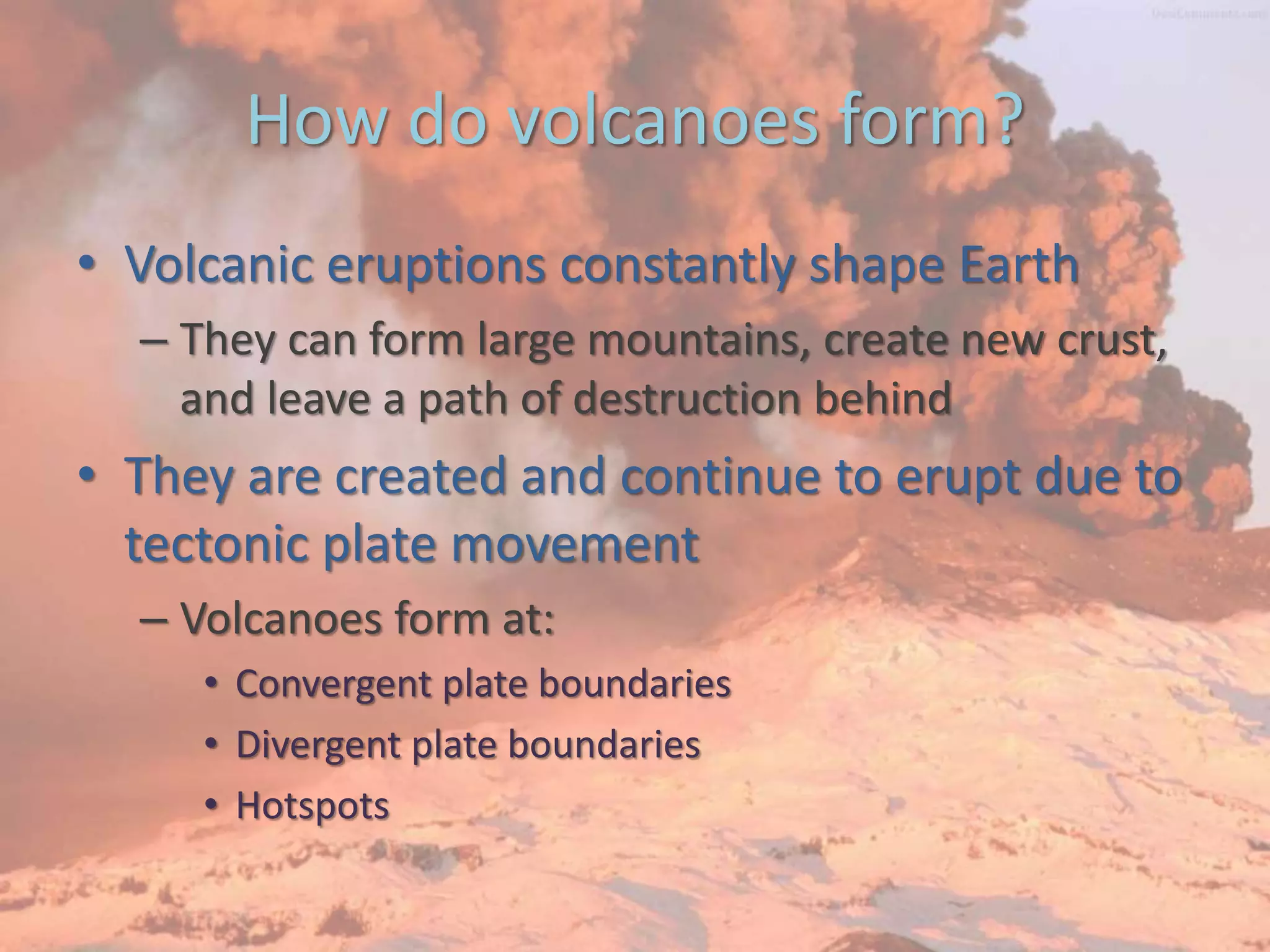 Chapter 15.2: Volcanoes | PPTX