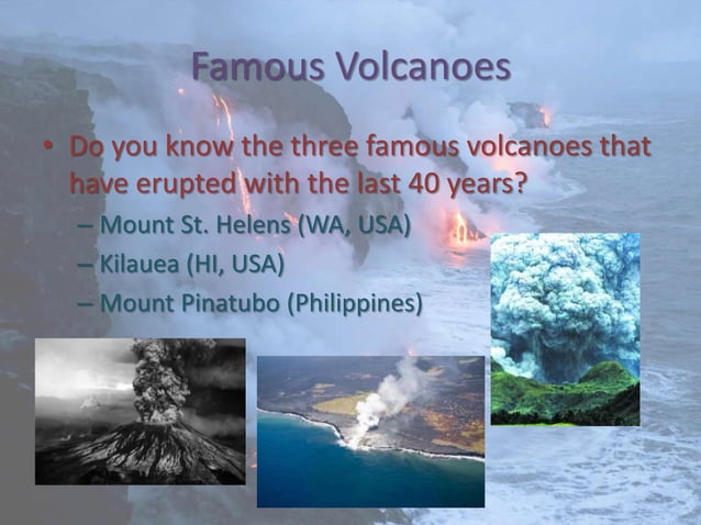 Chapter 15.2: Volcanoes | PPTX | Geography | Science