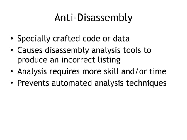 Practical Malware Analysis: Ch 15: Anti-Disassembly | PDF | Programming Languages | Computing