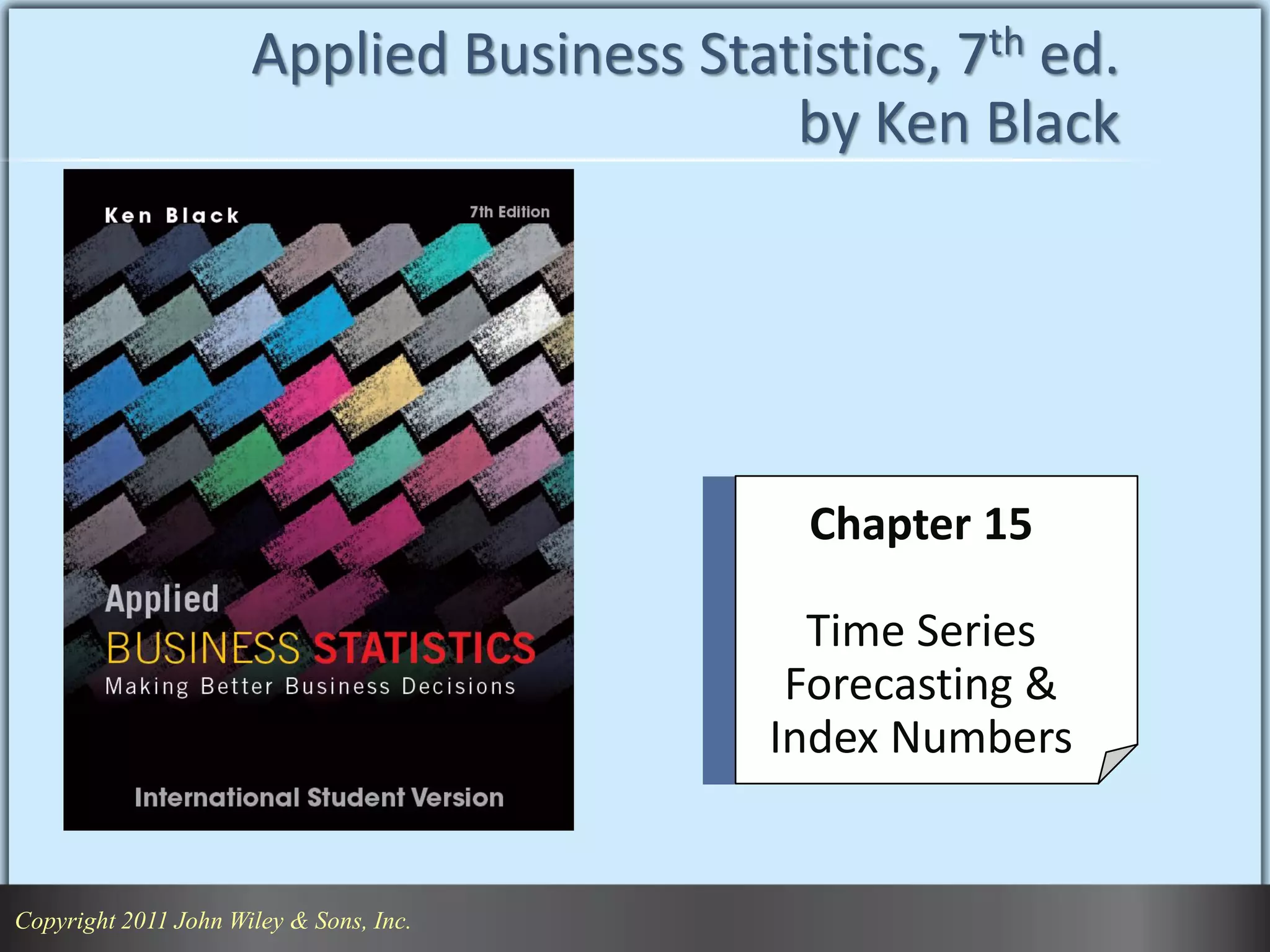 Applied Business Statistics ,ken black , ch 15 | PDF