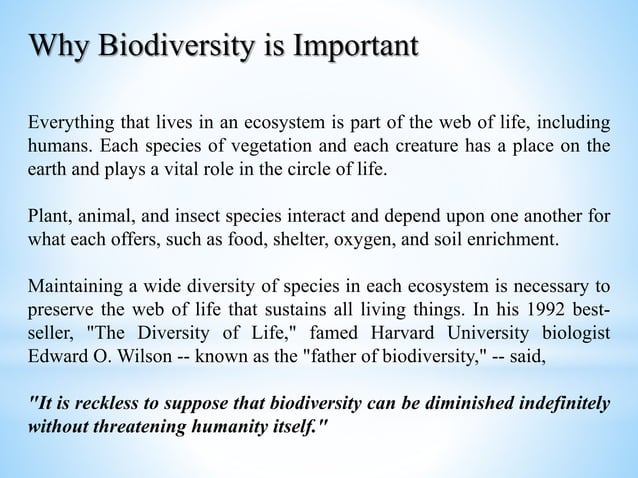Ch 15 - Biodiversity and Conservation || Class 12 || | PPTX | Geography ...