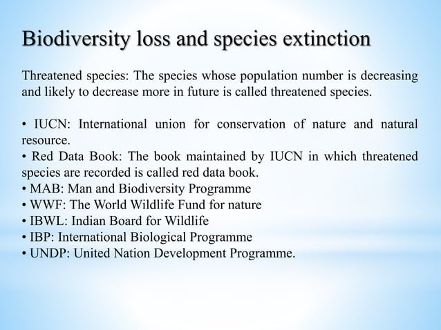Ch 15 - Biodiversity and Conservation || Class 12 || | PPTX | Geography ...