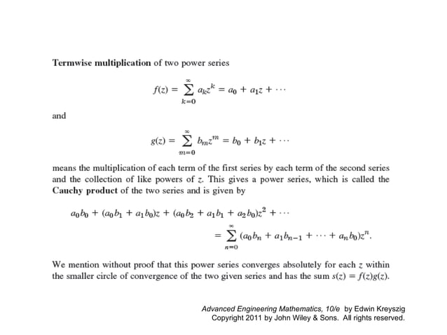 Power Series, Taylor Series Lecture Note | PPT