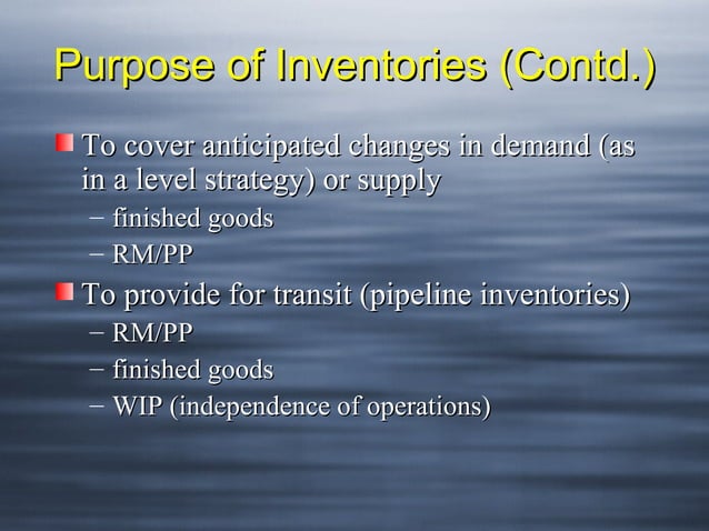 Ch15 inventory+control | PPT