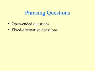Ch15 questionnaire design | PPT