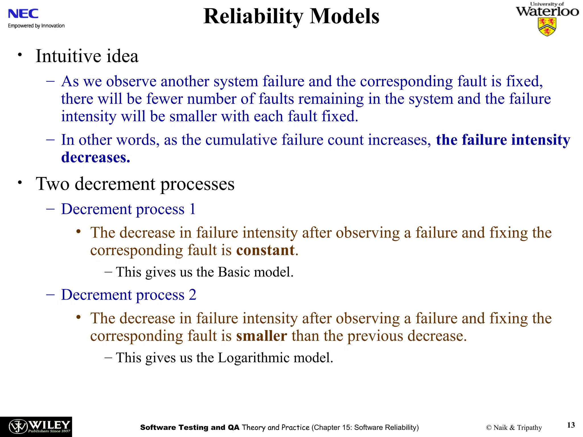 Ch15 software reliability | PPT