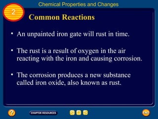 Matter: Chemical Properties & Changes | PPT