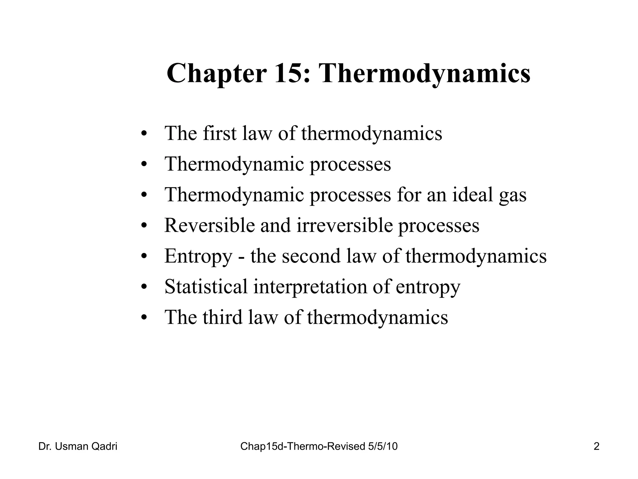 Ch_15d-WDYE. Thermodynamics Entropy Enthalpy Boltzmann theory A.ppt