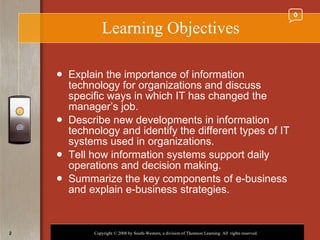 Information Technology and E-Business | PPT