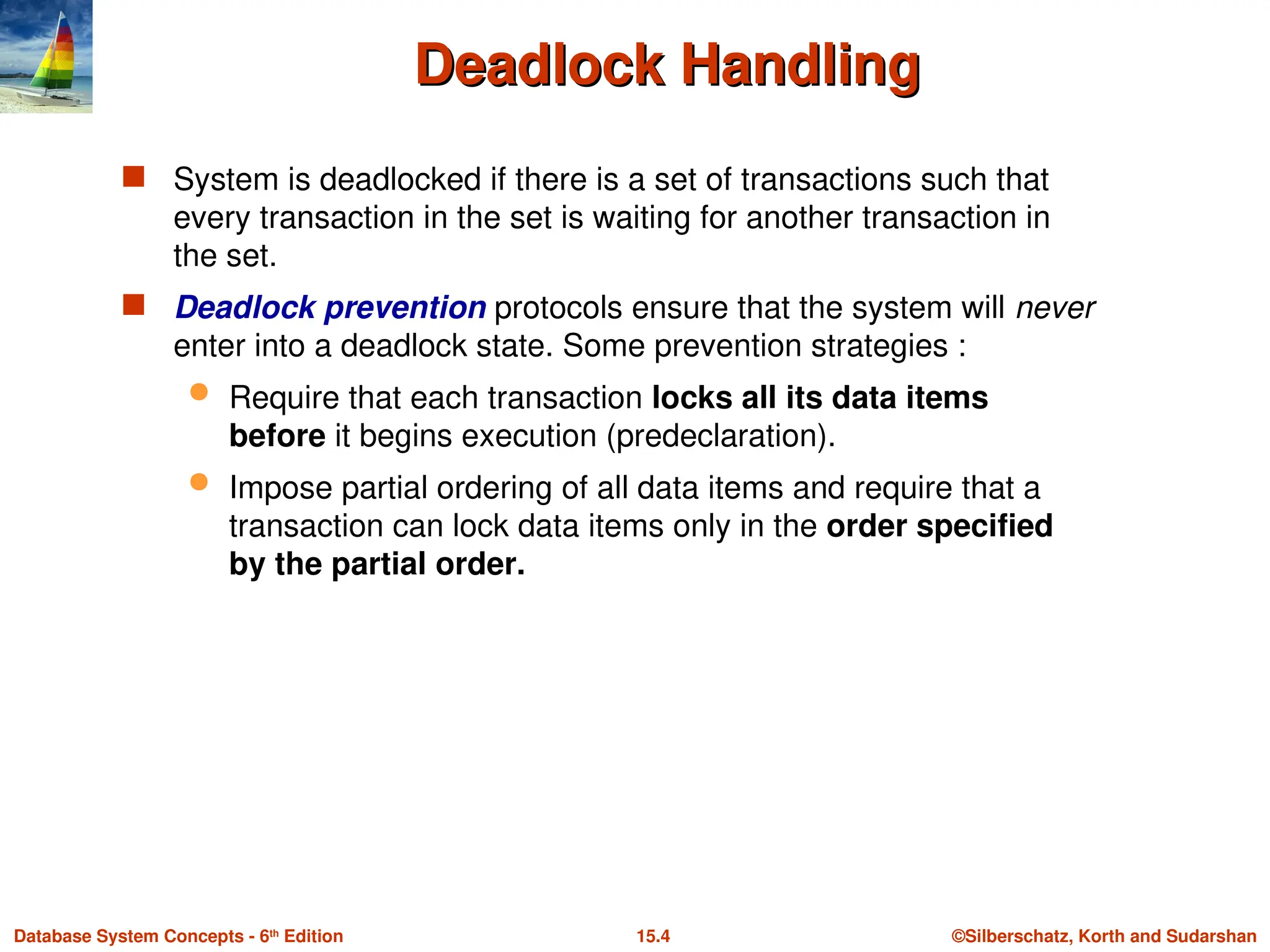 Database Management System In Deadlockppt