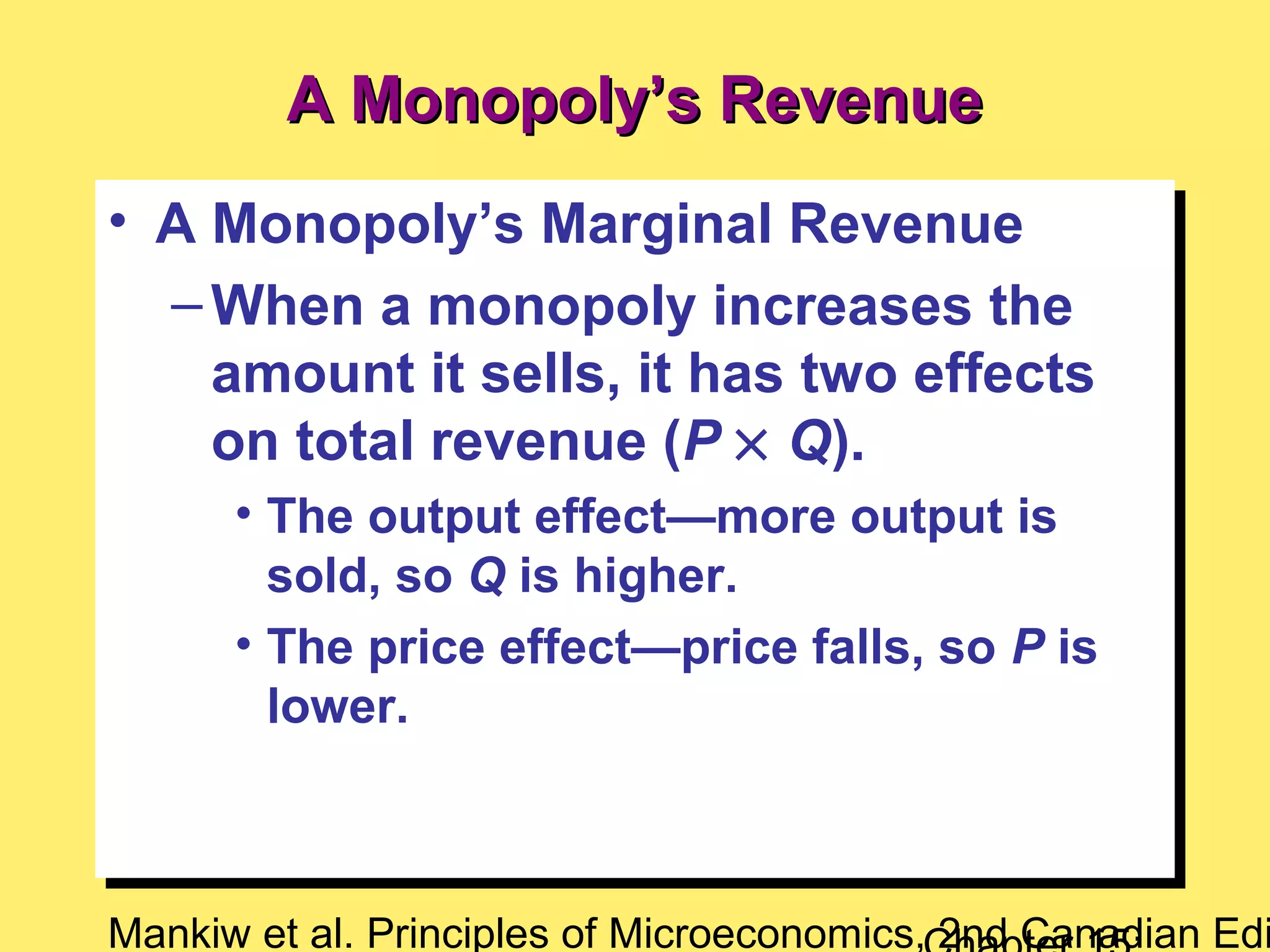 Monopoly_Chapter 15_Macroeconomics_ Mankew power point slides | PPT